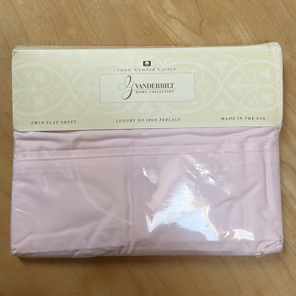 Stevens | Bedding | Vintage Gloria Vanderbilt Cotton Twin Sheet Flat ...